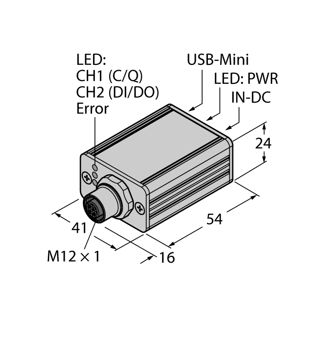 Temperature measuring amplifier - 2-channel