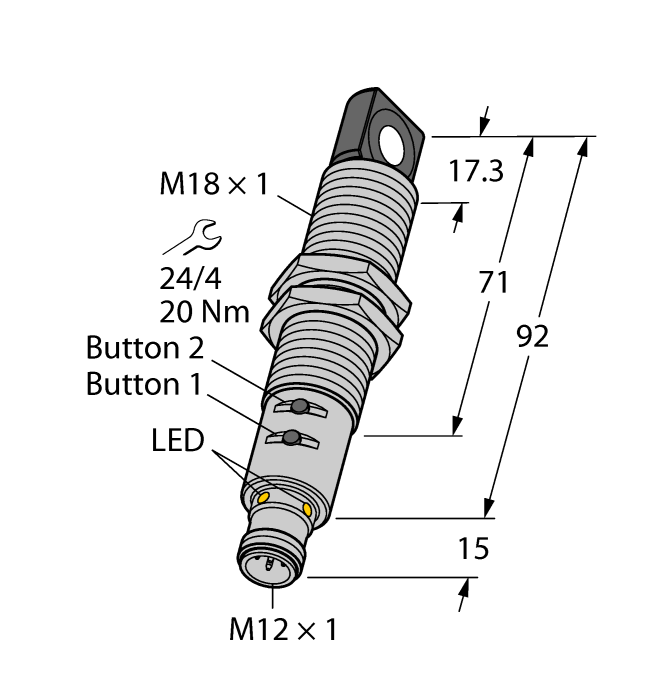Ultrasonic Sensor - Diffuse Mode Sensor