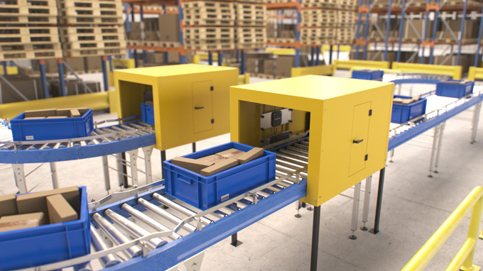 컨베이어 벨트의 상품 식별을 위한 UHF RFID 터널 - TURCK - ㈜터크코리아 Your Global Automation ...